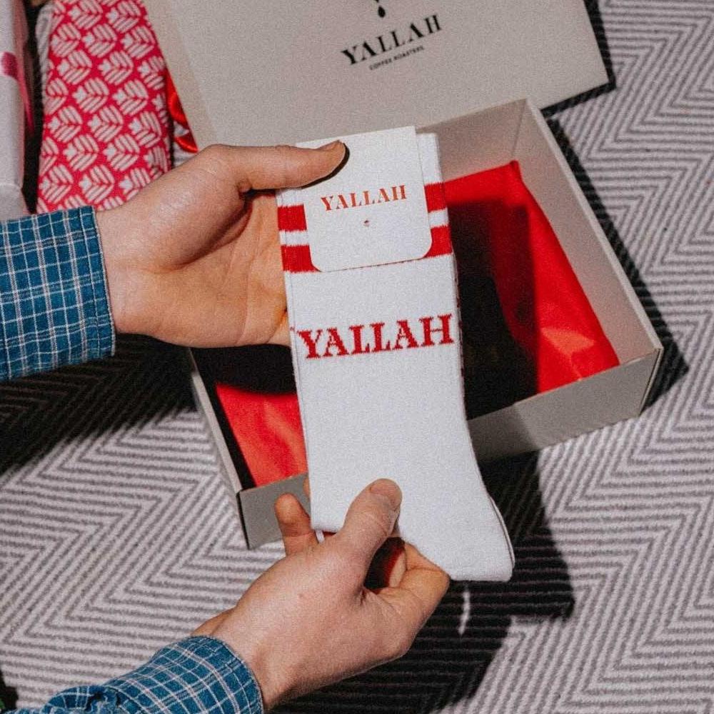 Yallah Socks - Red – Yallah Coffee